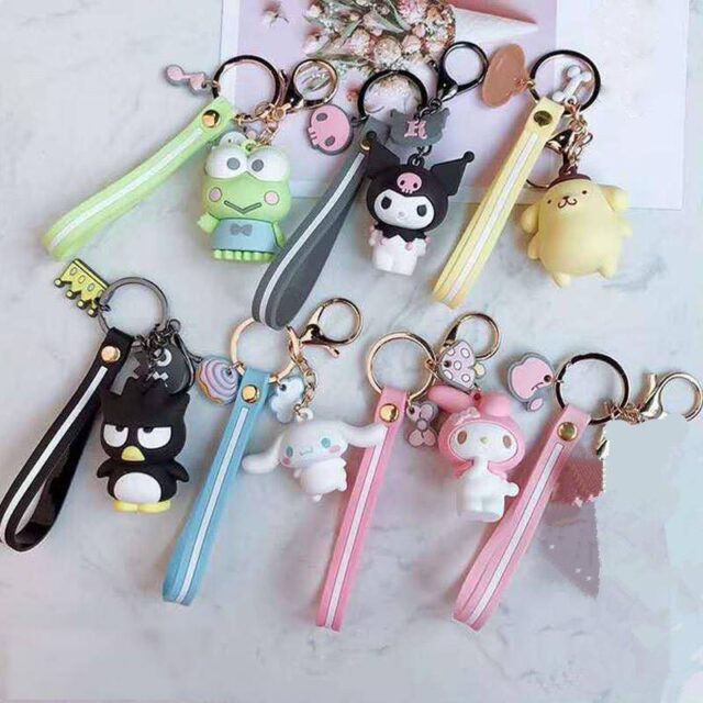 Cartoon Badtz Maru Hello Kitty Cinnamoroll Keychain - KawaiiMerch.com