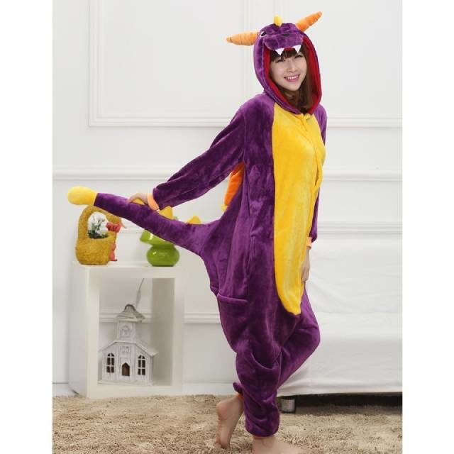 Spyro Dragon Kigurumi Onesie Pajama Costume - KawaiiMerch.com