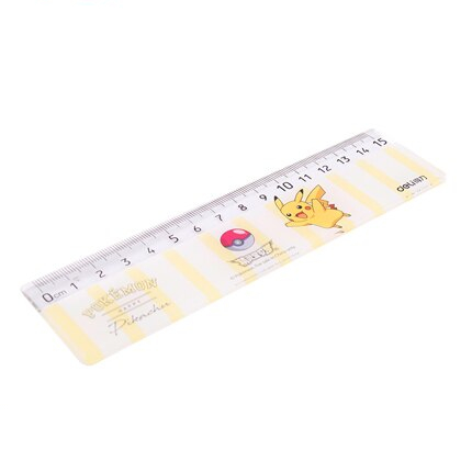Pokemon Pikachu Kawaii Stationery Flat Plastic Ruler - KawaiiMerch.com