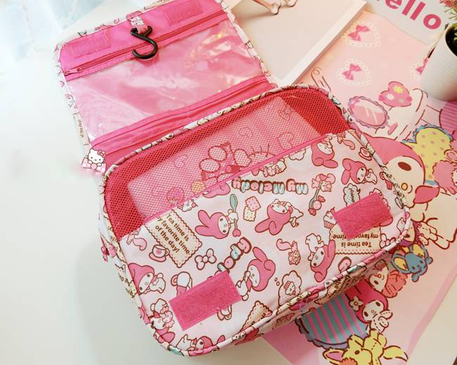 Cute Cartoon My Melody Cosmetic Hang Bag - KawaiiMerch.com