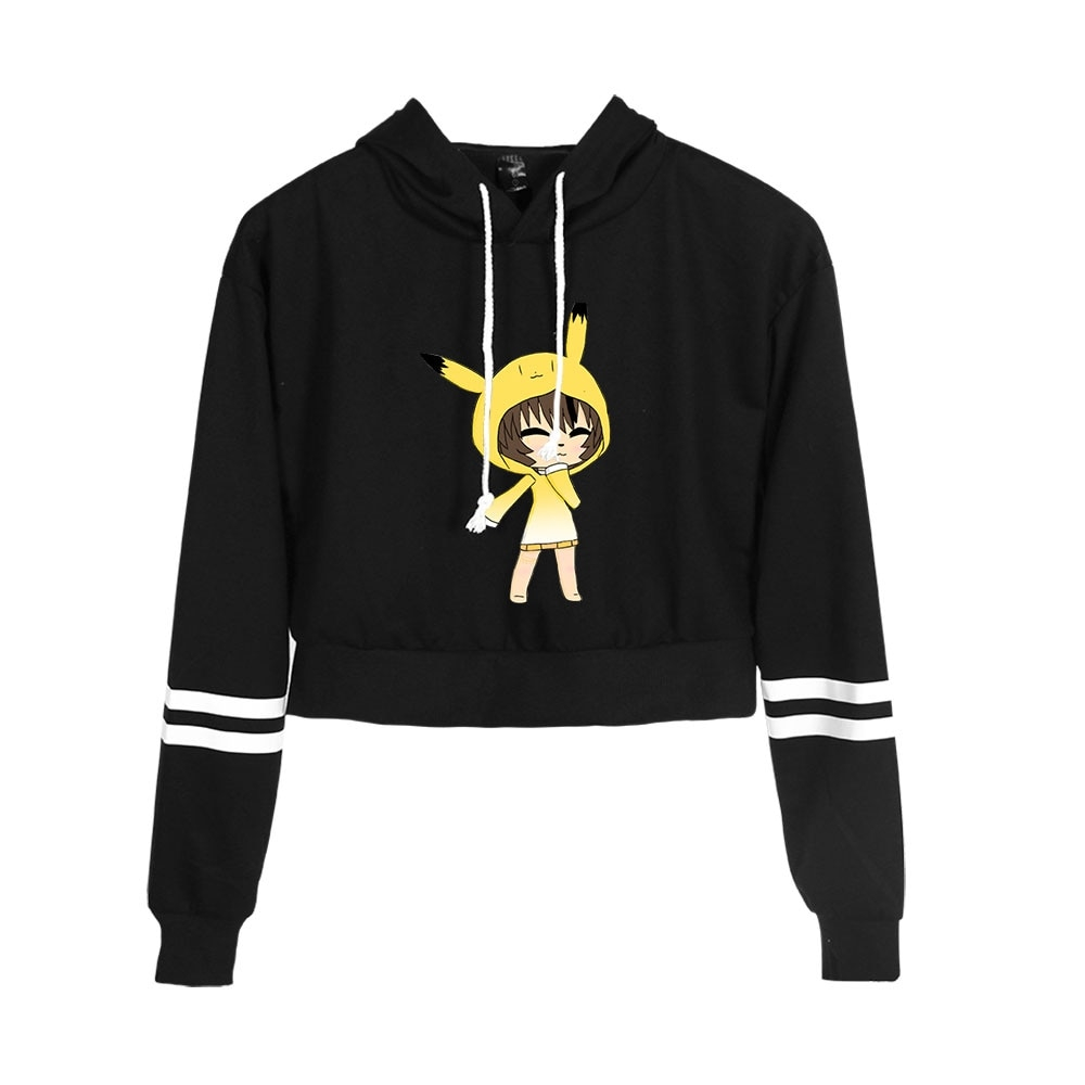 Gacha Life Cartoon Pattern Crop Harajuku Hoodies – Kawaii Store ...