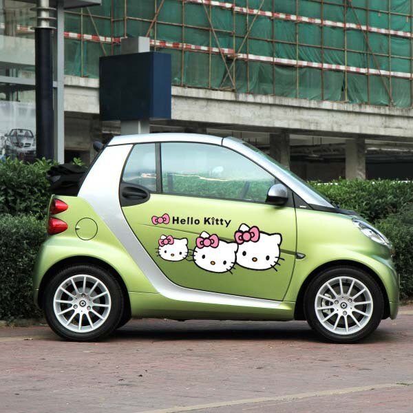 Hello Kitty Cartoon Car Accessories Decal Stickers - KawaiiMerch.com