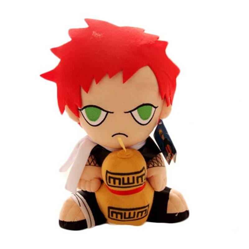 Anime Narutos Sitting Gaara Soft Plush Toy For Kids - KawaiiMerch.com
