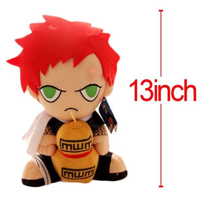 Anime Narutos Sitting Gaara Soft Plush Toy For Kids - KawaiiMerch.com