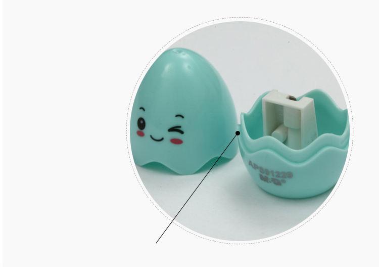 Kawaii Egg Shape Stationery Pencil Sharpener - KawaiiMerch.com