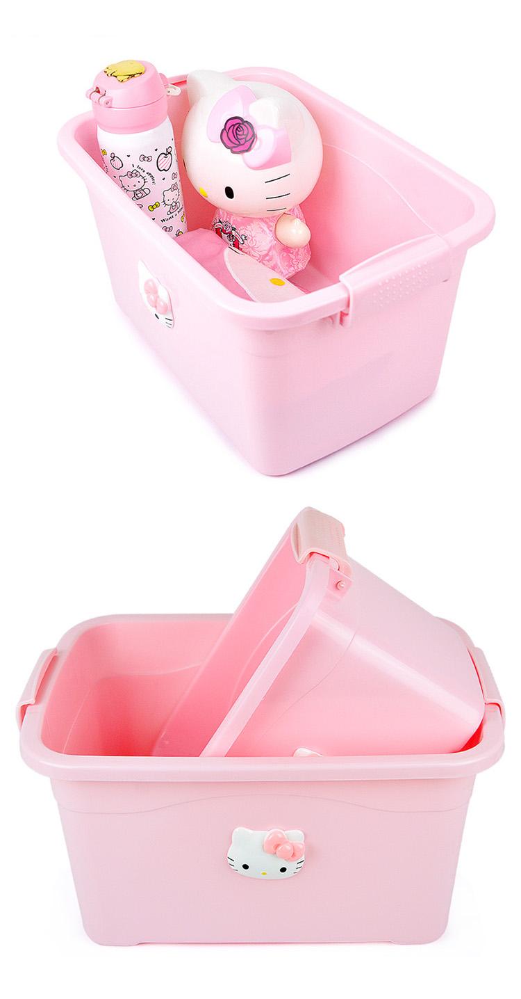 Hello Kitty Cartoon Plastic Container Waterproof Plastic Storage Box ...