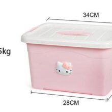 Hello Kitty Cartoon Plastic Container Waterproof Plastic Storage Box ...