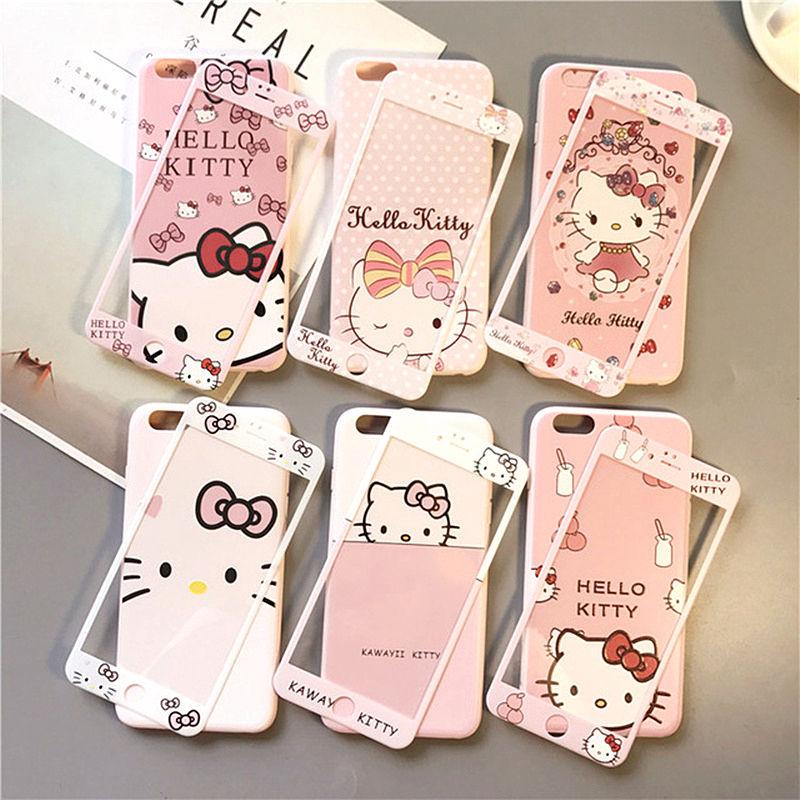 Cartoon Hello Kitty Back Cover For iPhone - KawaiiMerch.com
