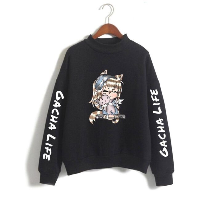 Gacha Life Turtleneck Pullover Sweatshirt For Women - KawaiiMerch.com