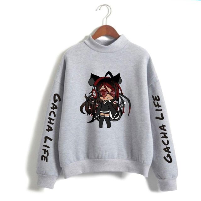 Gacha Life Turtleneck Pullover Sweatshirt For Women - KawaiiMerch.com