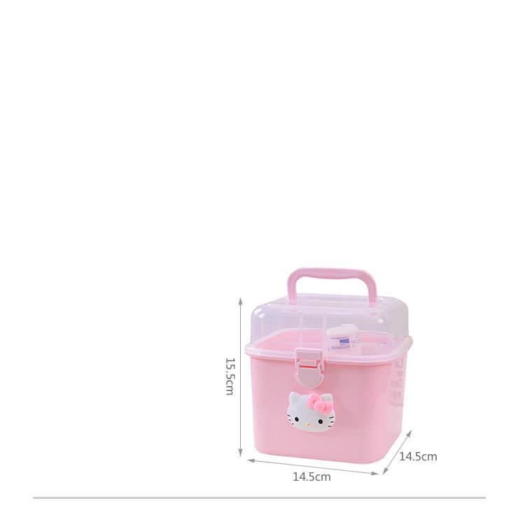 Hello Kitty Plastic Container Toy/ Jewelry/ Cosmetic/ Pill Storage Box ...