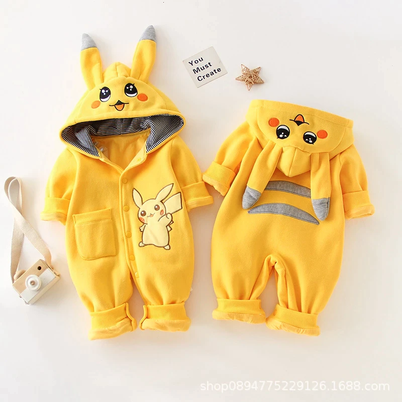 Pikachu Pokemon Newborn Baby Pyjama Pajama Kigurumi Onesie ...