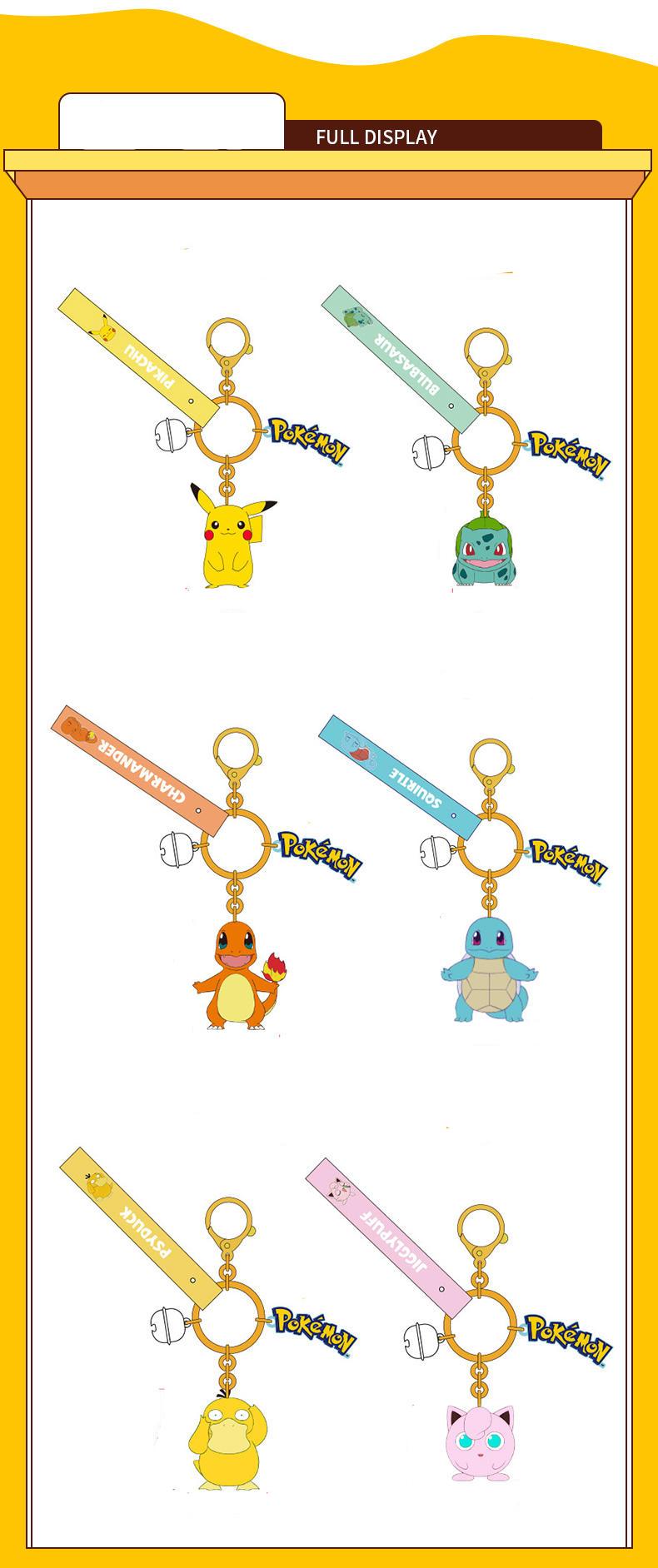 Anime Pokemon Characters Kawaii Pendant Keychains - KawaiiMerch.com