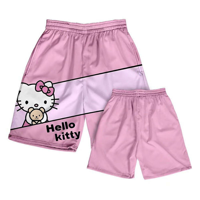 Cartoon Hello kitty Kawaii Shorts - KawaiiMerch.com