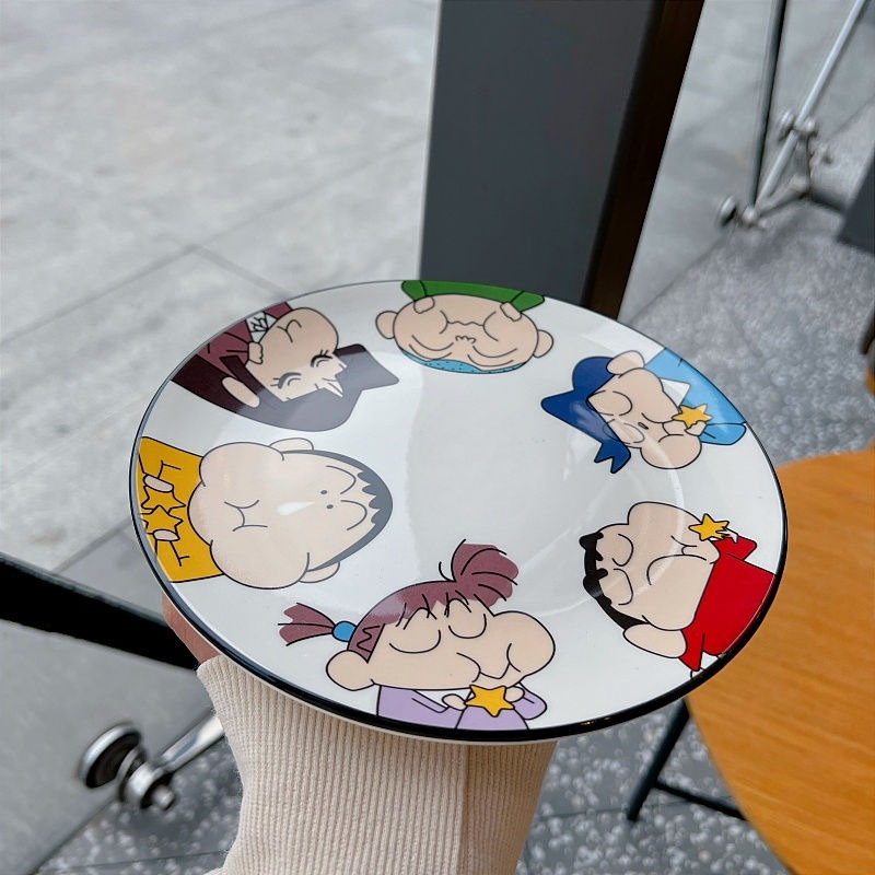 Cartoon Shin-Chan Kawaii Ceramic Plate - KawaiiMerch.com