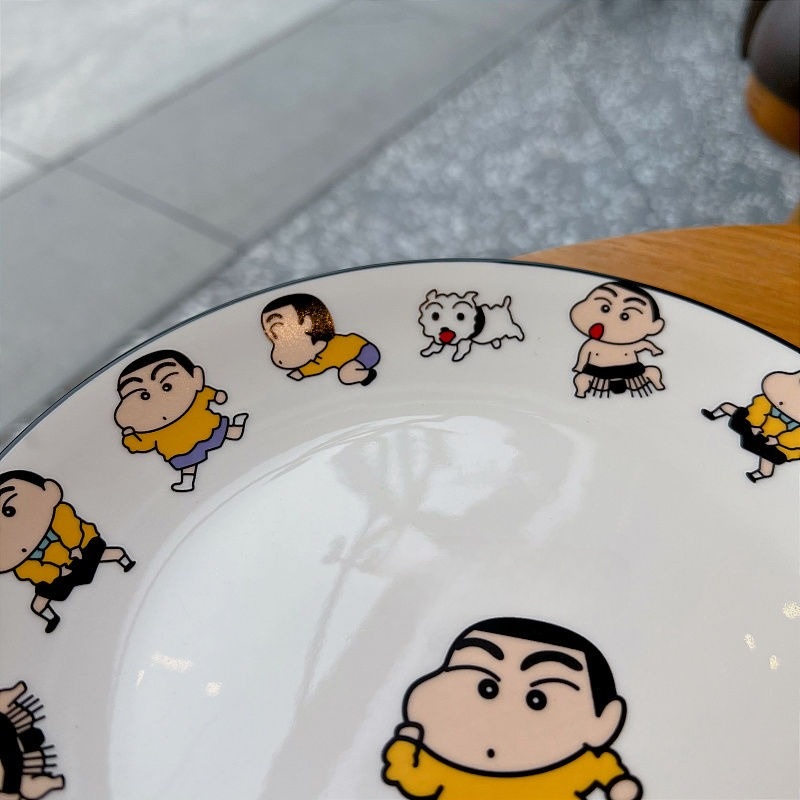 Cartoon Shin-Chan Kawaii Ceramic Plate - KawaiiMerch.com