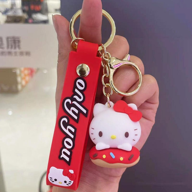 Cartoon Kawaii Hello Kitty Key Chain - KawaiiMerch.com