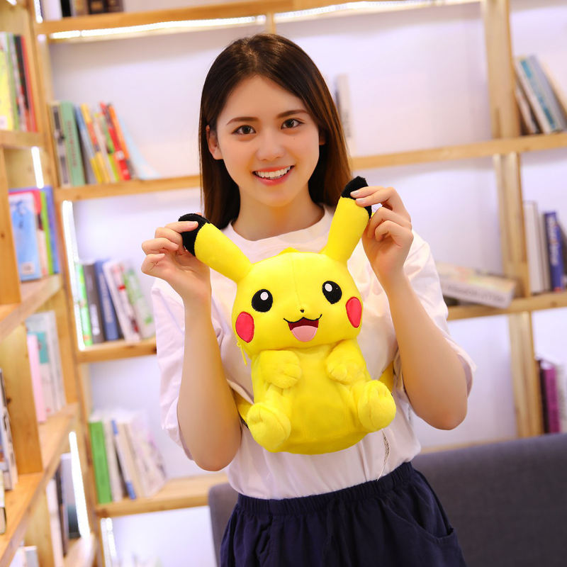 Cartoon Pokemon Pikachu Kawaii Plush Bag - KawaiiMerch.com