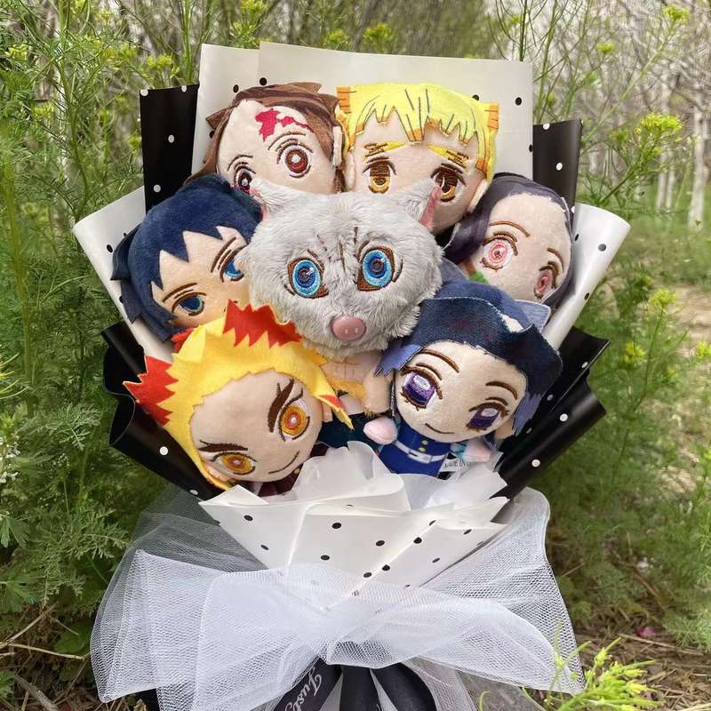 Anime Demon Slayer Kawaii Bouquet - KawaiiMerch.com
