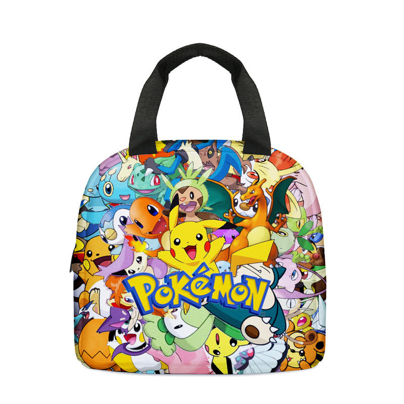 Kawaii Cartoon Pokemon Pikachu Lunch Bag - KawaiiMerch.com