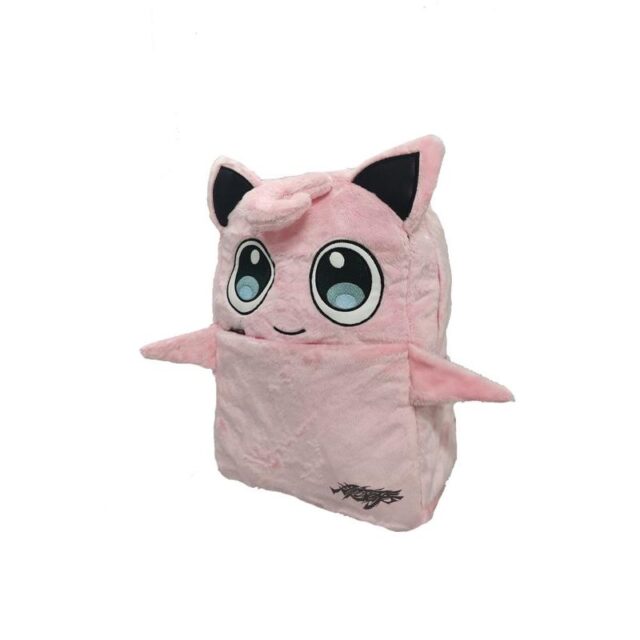 Pokemon Jigglypuff Fluffy Pink Kawaii Backpack - KawaiiMerch.com