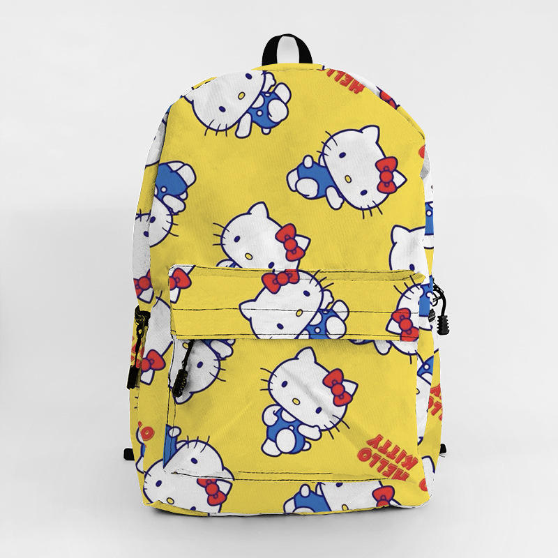 Sanrio Cartoon Canvas Hello Kitty Kawaii Backpack - KawaiiMerch.com