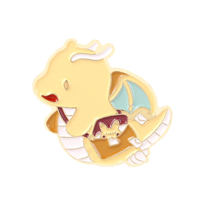 Cartoon Pokemon Dragonite Kawaii Enamel Pin - KawaiiMerch.com