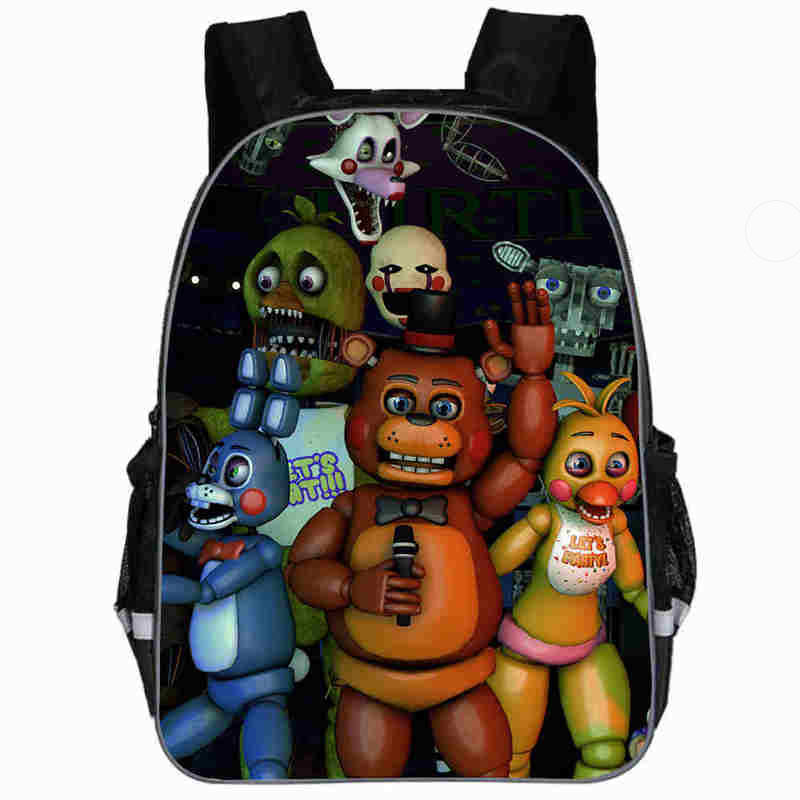 Kawaii Cartoon Five Nights At Freddy's Backpack - KawaiiMerch.com