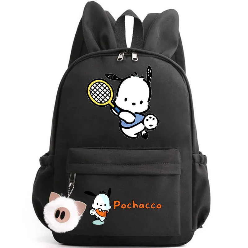 Sanrio Kawaii Pochacco School Bag With Pig Hair Ball Key Ring ...