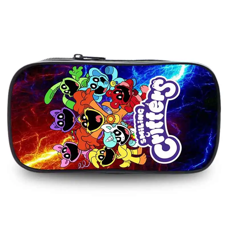 Cartoon Smiling Anime Critters Pencil Case - KawaiiMerch.com