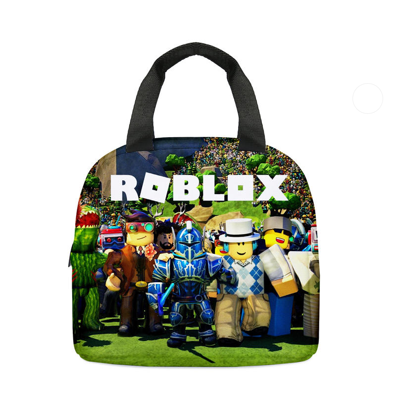 Kawaii Cartoon Roblox Lunch Bag - KawaiiMerch.com