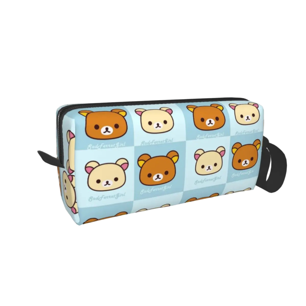 Kawaii Cartoon Rilakkuma And Korilakkuma Toiletry Pouch - KawaiiMerch.com
