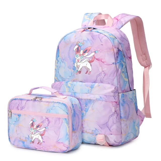 Kawaii Pokemon Sylveon Backpack And Lunch Bag - KawaiiMerch.com