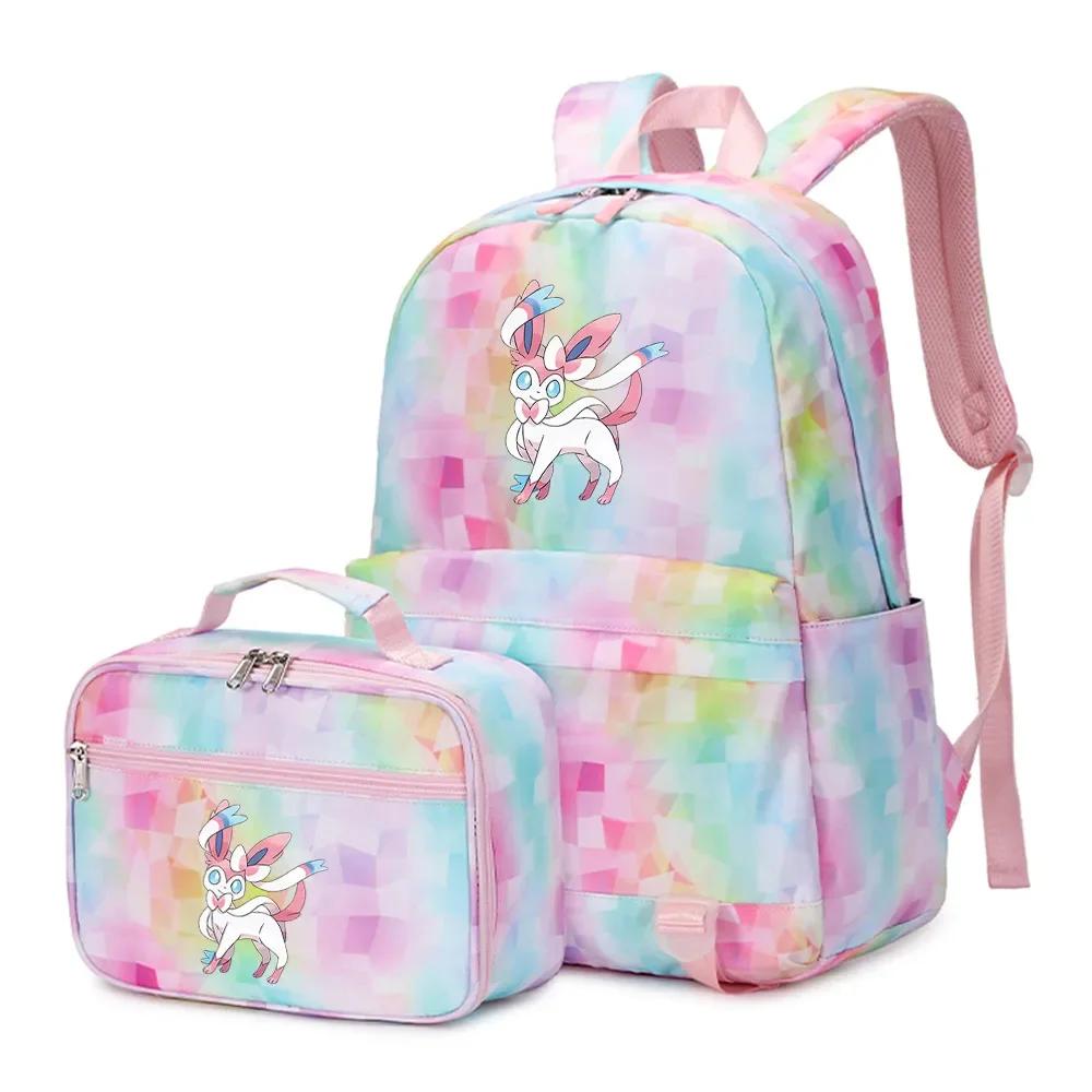Kawaii Pokemon Sylveon Backpack And Lunch Bag - KawaiiMerch.com
