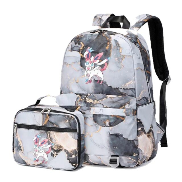 Kawaii Pokemon Sylveon Backpack And Lunch Bag - KawaiiMerch.com