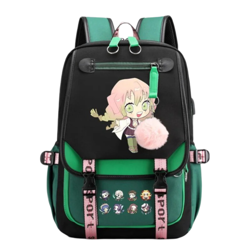 Kawaii Demon Slayer Mitsuri Kanroji Shoulder Backpack - KawaiiMerch.com