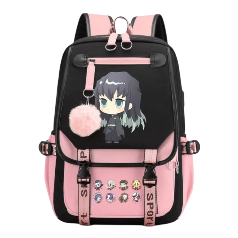 Kawaii Demon Slayer Muichiro Tokito Backpack - KawaiiMerch.com