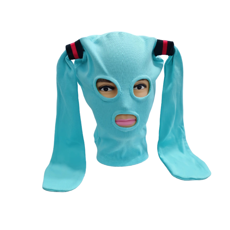 Anime Kawaii Hatsune Miku Wollen Yarn Mask - KawaiiMerch.com