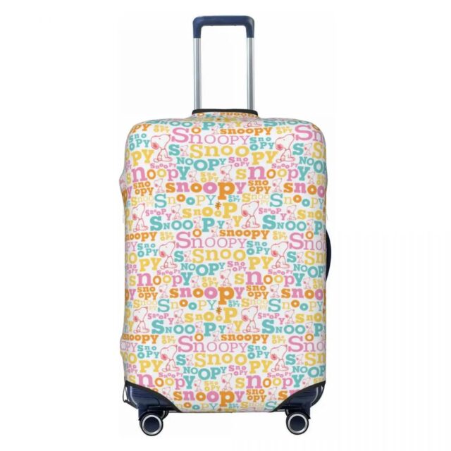 Cartoon kawaii Snoopy Luggage Trolley Bag Cover - KawaiiMerch.com