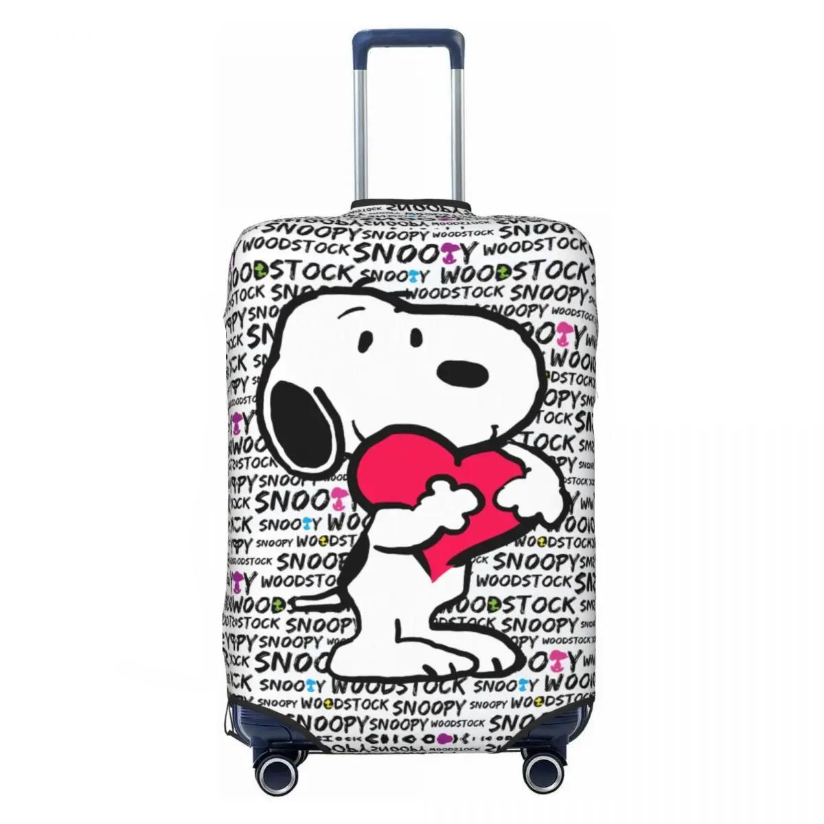 Cartoon kawaii Snoopy Luggage Trolley Bag Cover - KawaiiMerch.com