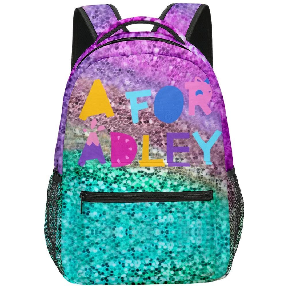 Cartoon Kawaii A For Adley Backpack - KawaiiMerch.com