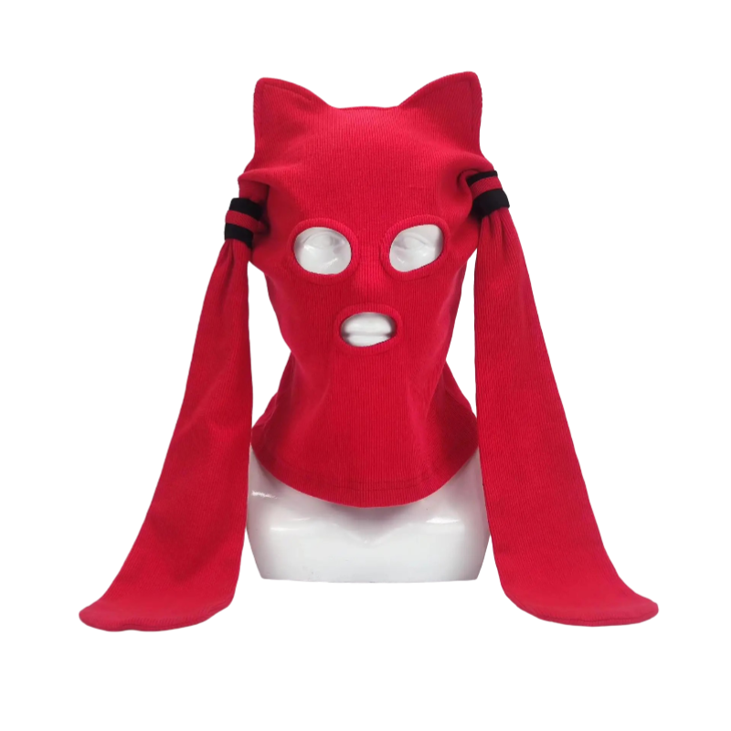 Anime Kawaii Hatsune Miku Wollen Yarn Mask - KawaiiMerch.com