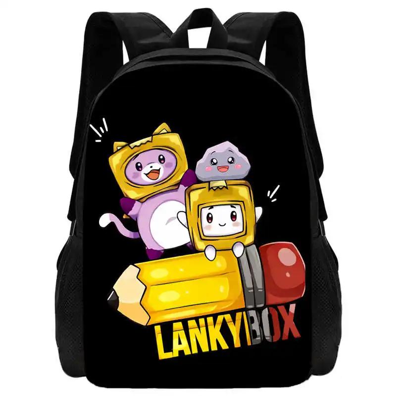 Kawaii Cartoon LankyBox School Backpack - KawaiiMerch.com