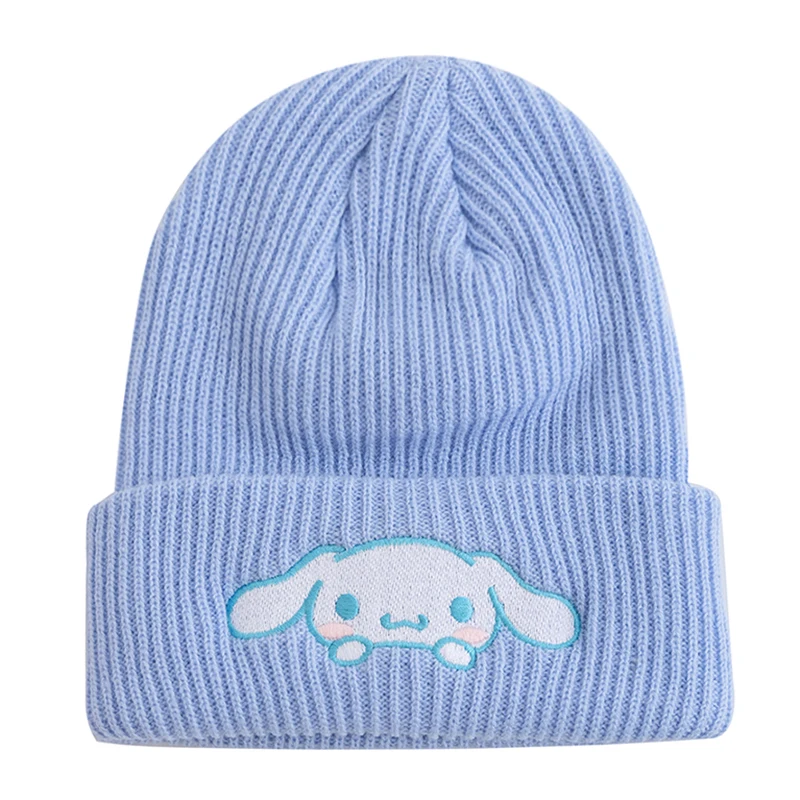 20cm Kawaii Sanrio Cartoon Cinnamoroll Printed Beanie Hat - KawaiiMerch.com