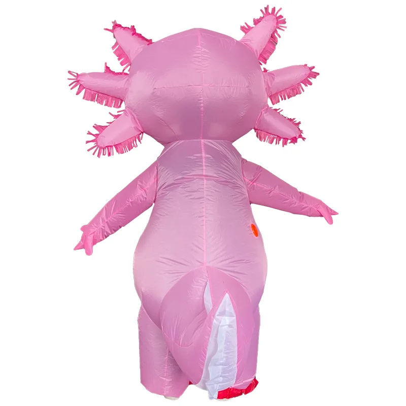 Halloween Kawaii Pink Axolotl Inflatable Costume - KawaiiMerch.com