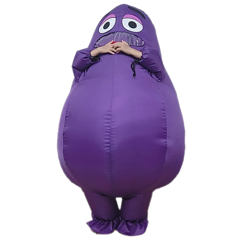 Halloween Kawaii Grimace Mascot Inflatable Costume - KawaiiMerch.com