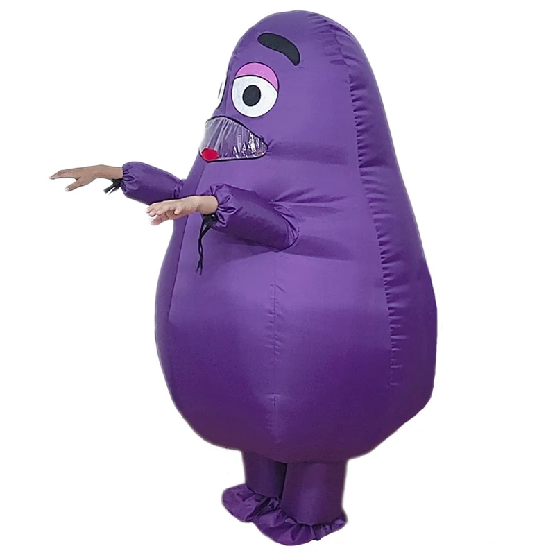 Halloween Kawaii Grimace Mascot Inflatable Costume - KawaiiMerch.com