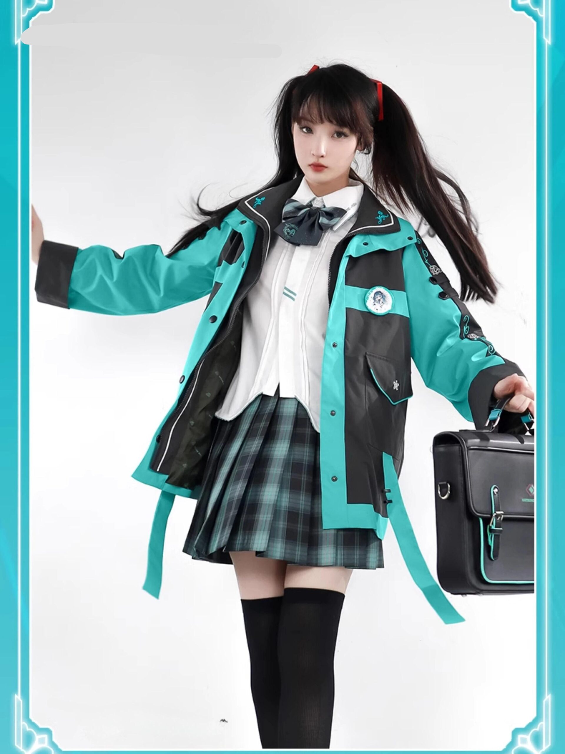 Kawaii Anime Hatsune Miku Printed Long Sleeve Autumn Jacket ...