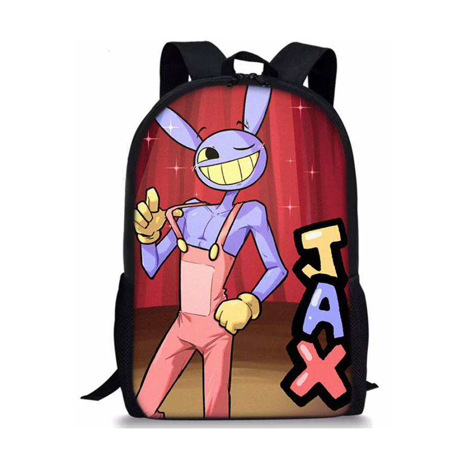 Kawaii Cartoon The Amazing Digital Circus Jax Backpack - KawaiiMerch.com