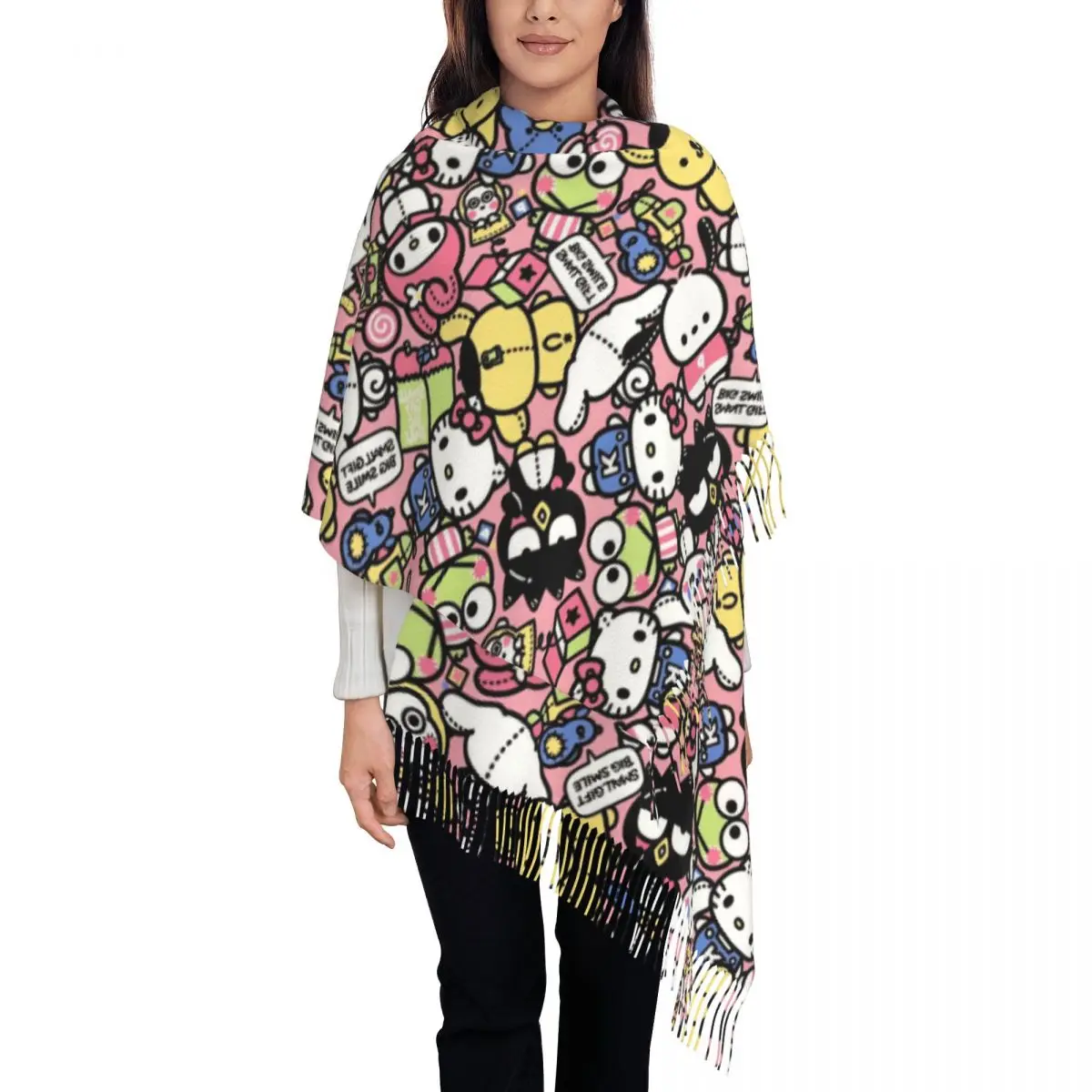 Kawaii Cartoon Sanrio Character Scarf For Women - KawaiiMerch.com